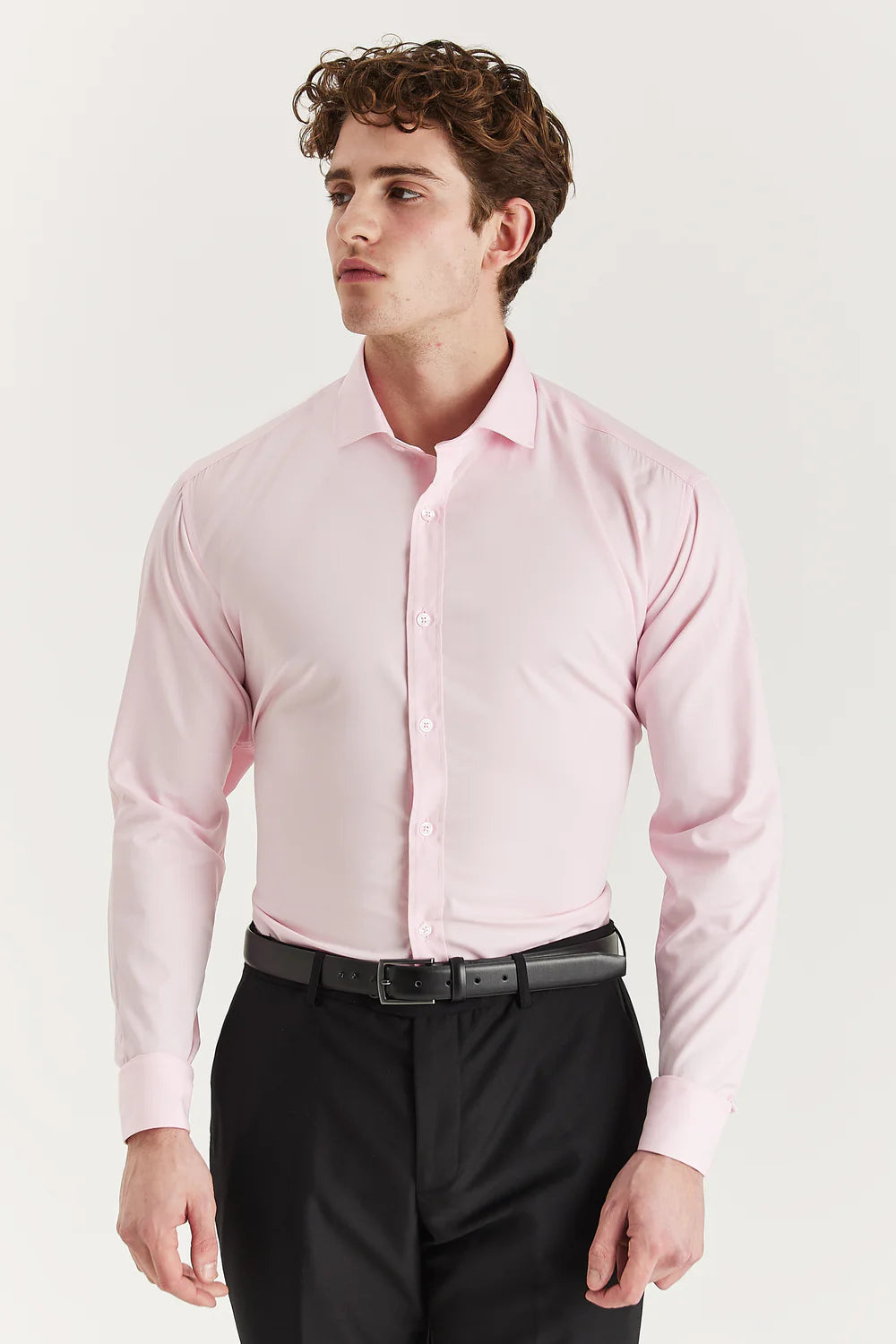 Men's Double Cuff Tailored Fit Formal Shirt | Sirri