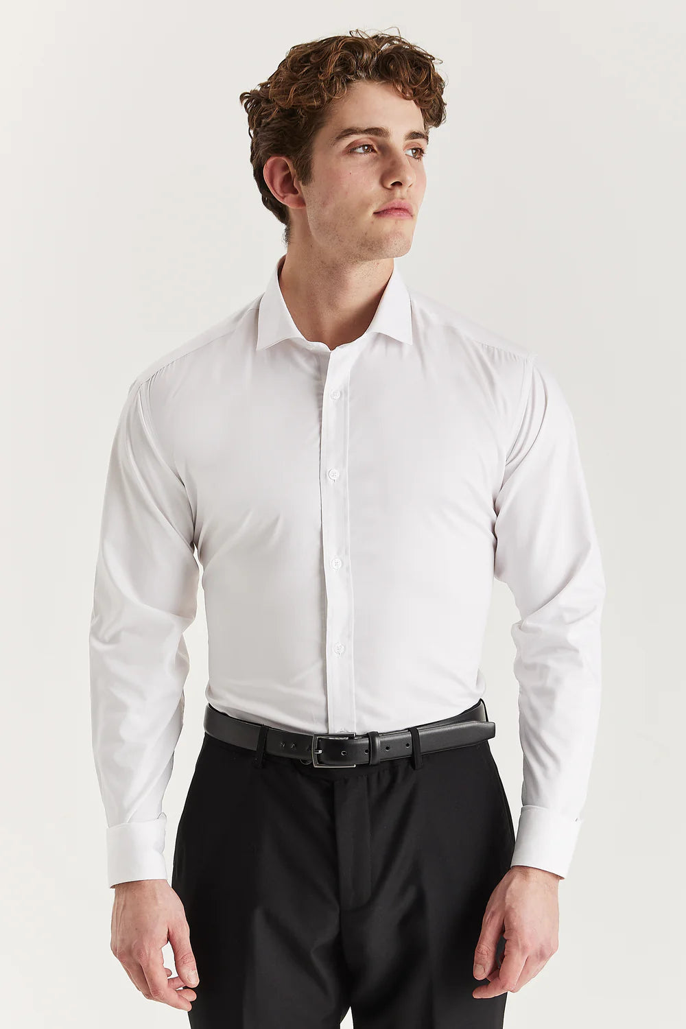 Men's Double Cuff Tailored Fit Formal Shirt | Sirri