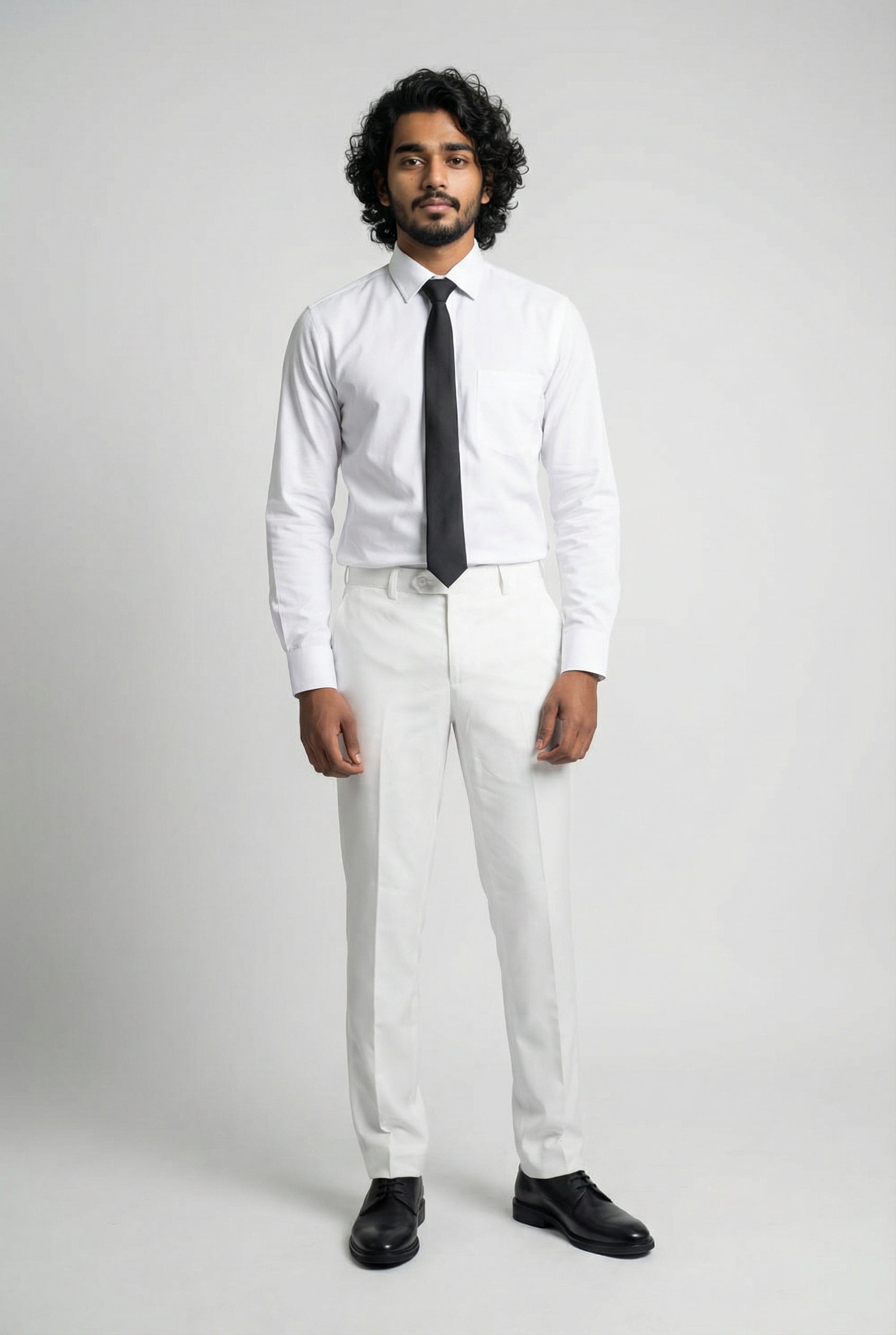Men’s Off White Formal Dress Trousers | Sirri Suit Separates