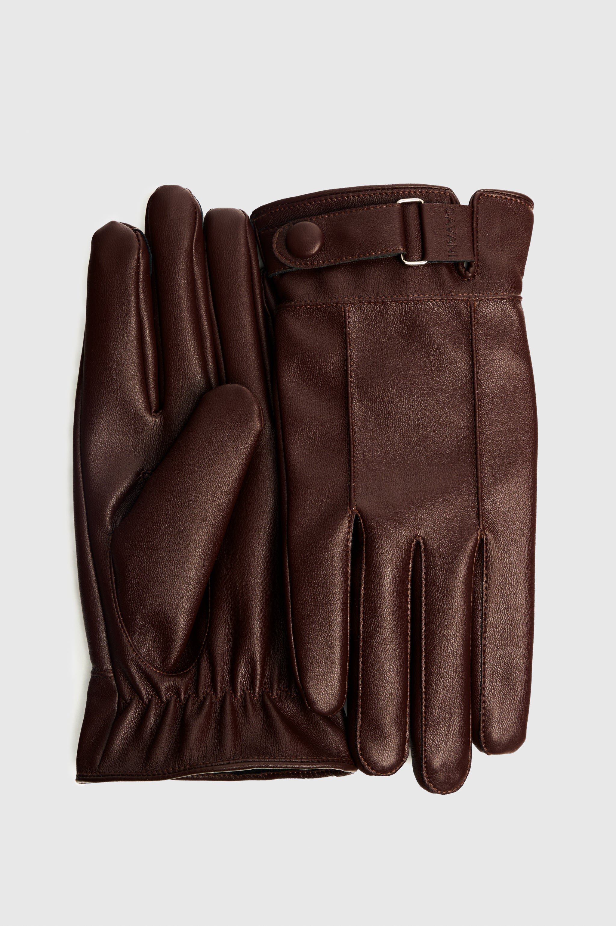 Men’s Leather Gloves with Buckle Strap | Sirri Accessories