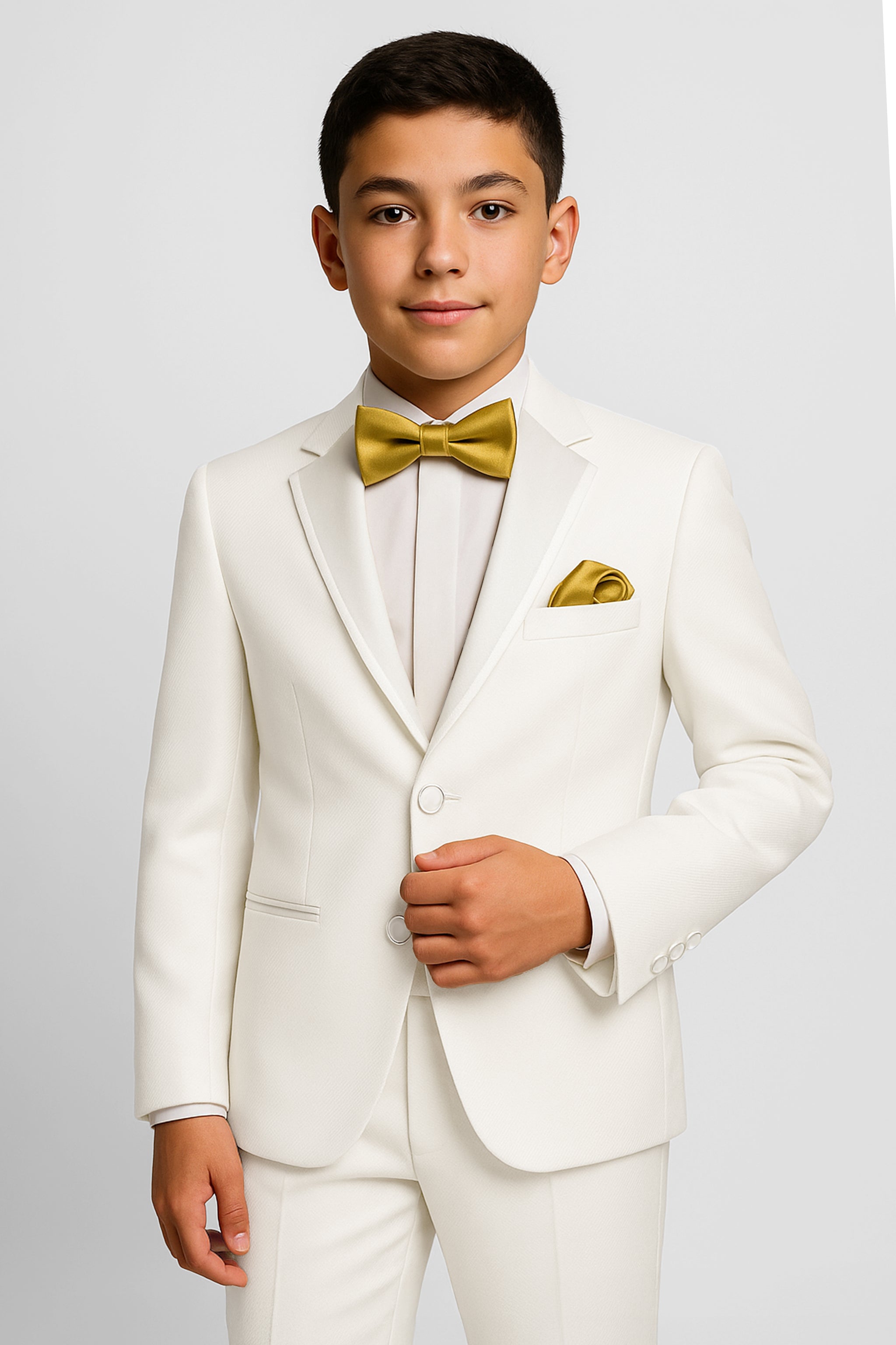 Flamingo Boys Sheen Lapel Slim Fit Communion Suit | SIRRI